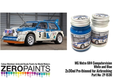 MG Metro 6R4 Computervision - White and Blue Paint Set 2x30ml
