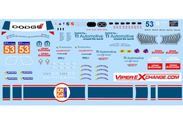 Decal Dodge Viper Riley #53 Le Mans 2015
