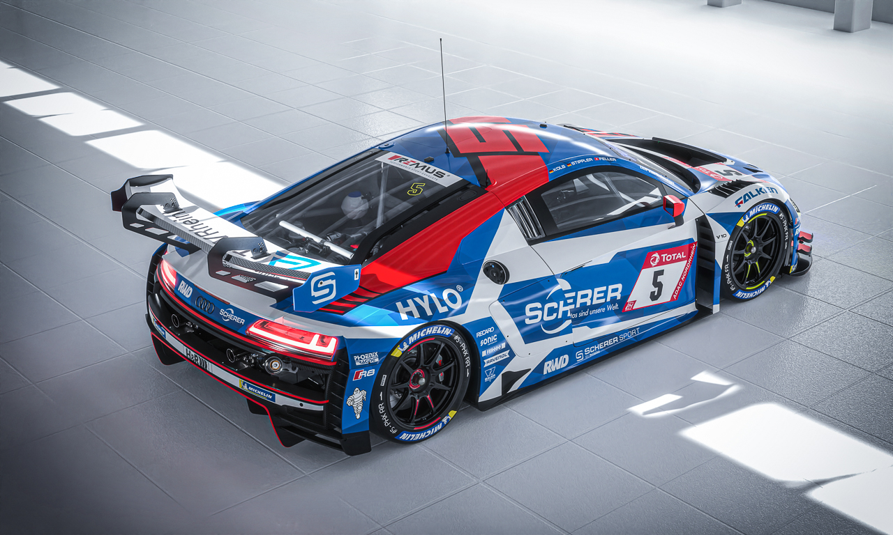 Decal Audi R8 GT3 evo team Phoenix - Scherer Nürburgring 2022 #5