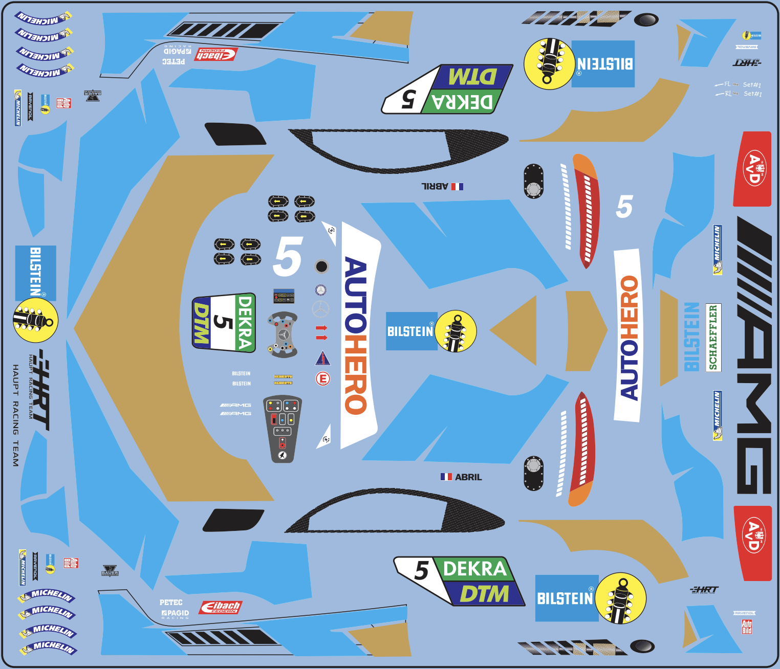 Decal Merc AMG Evo HRT Bilstein DTM 2021 #5
