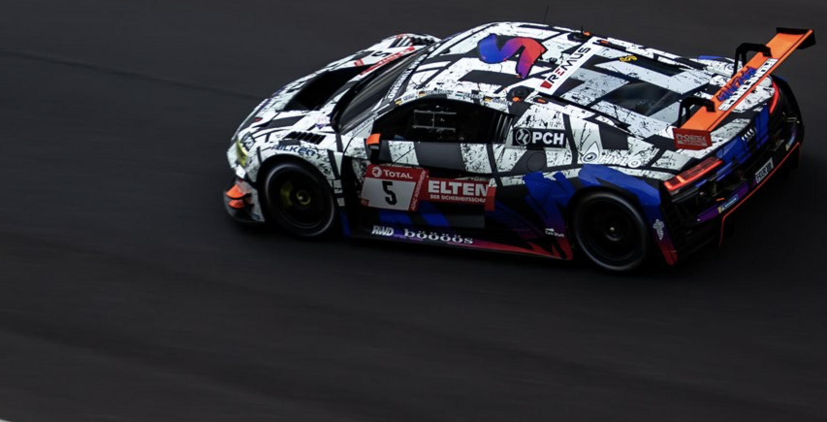 Decal Audi R8 LMS GT3 evo Team Iron Force by Ring Police #5 2021