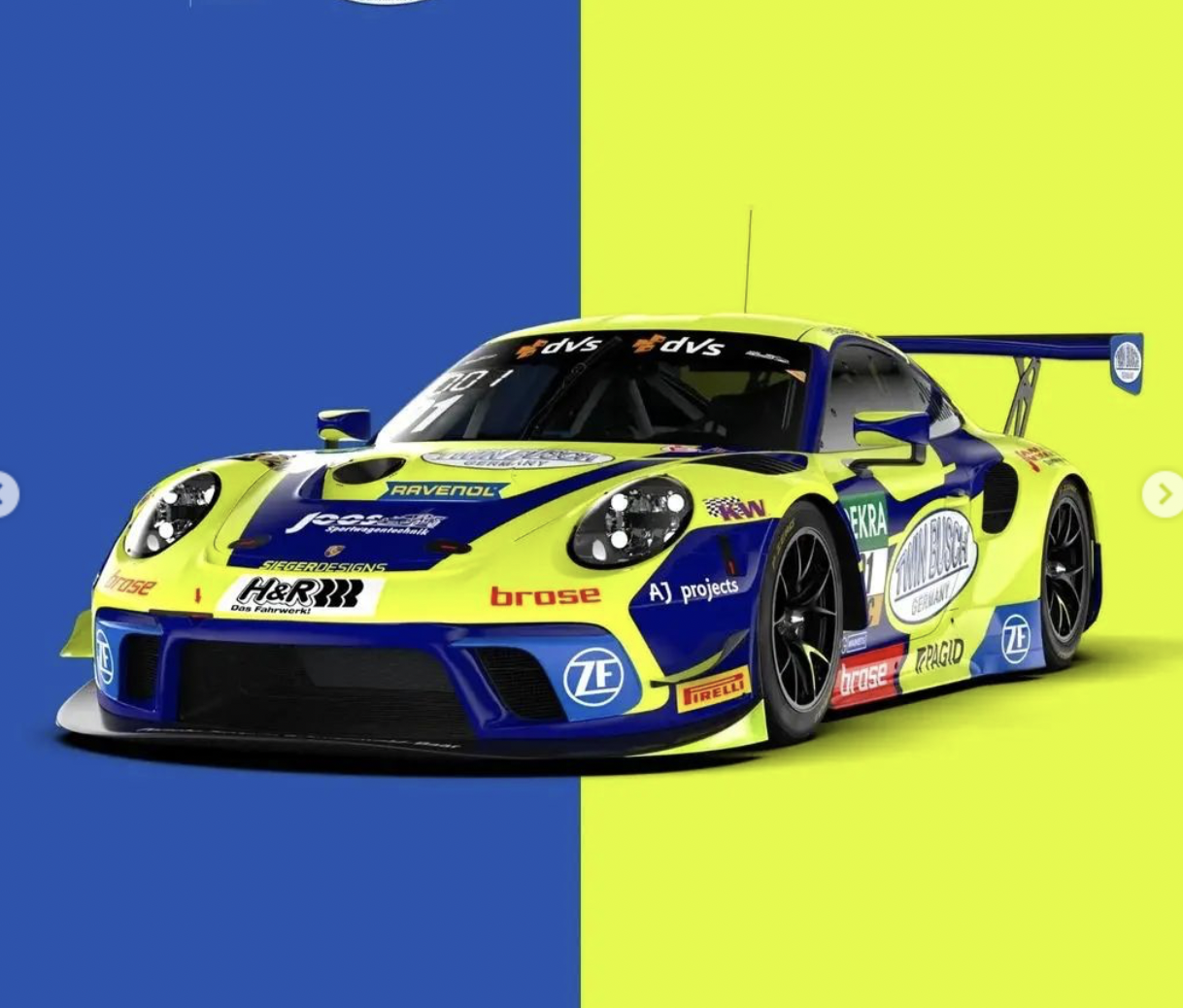 Decal Porsche 911 991 GT3 R ADAC GT Masters 2022 #91 Team Joos ...