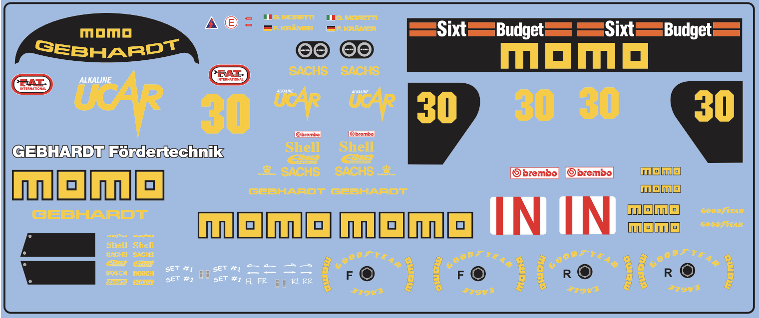 Decal C901 Momo/Gebhardt Racing #30
