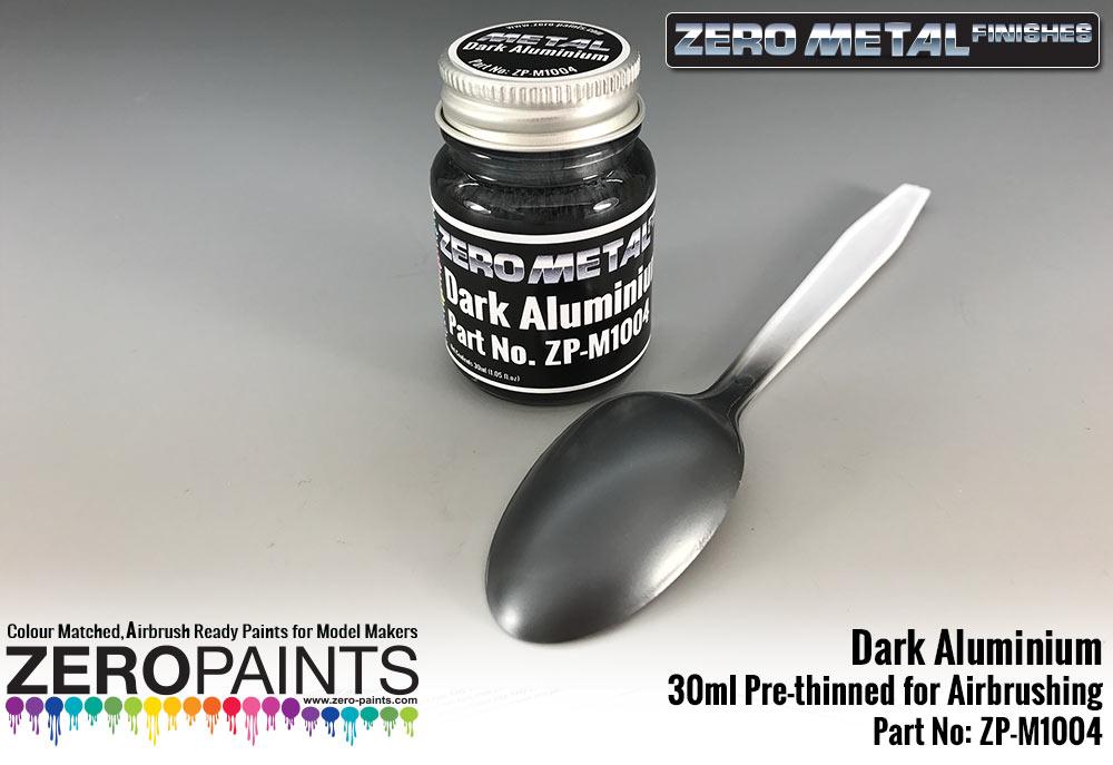 Dark Aluminium Paint - 30ml - Zero Metal Finishes ZP-M1004 30ml