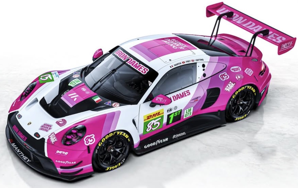 Decal Porsche 911 991 GT3 R IRON DAMES Manthey WEC 2025 #85