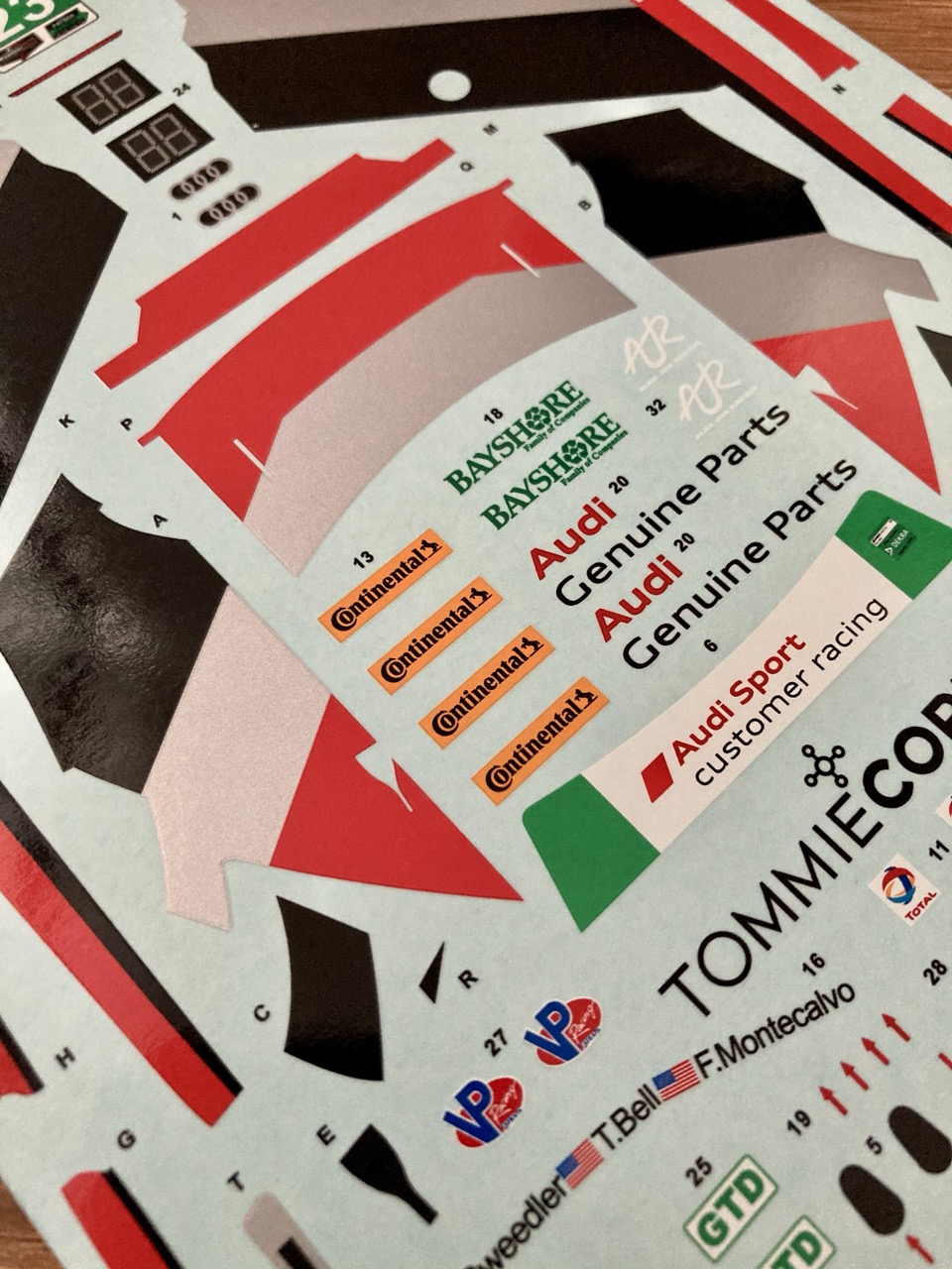 SK Decals SK24120 Audi R8 LMS GT3 IMSA Daytona 24H 17 #23 Alex Job Racing