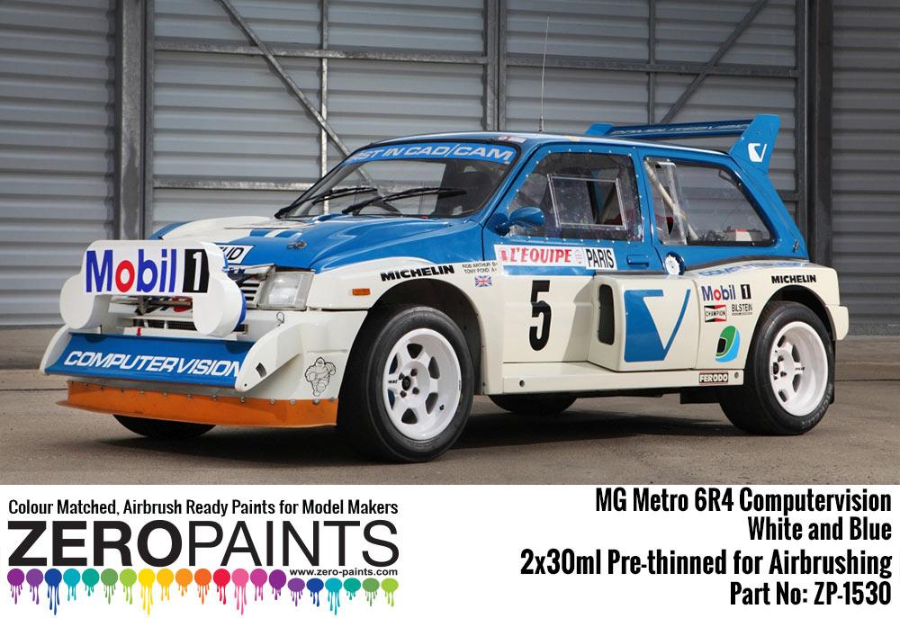 MG Metro 6R4 Computervision - White and Blue Paint Set 2x30ml