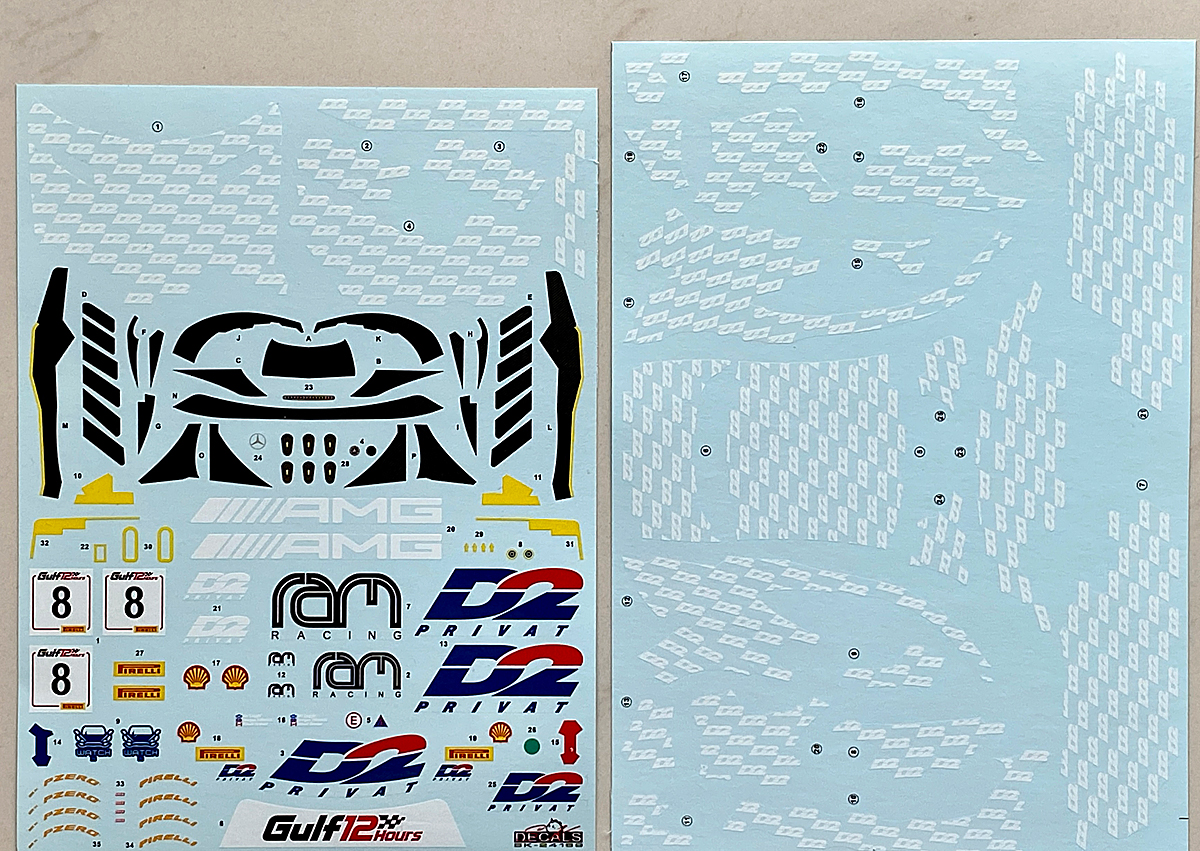 SK Decals SK24169 Mercedes AMG GT Evo Intercontinental GT Challenge ...