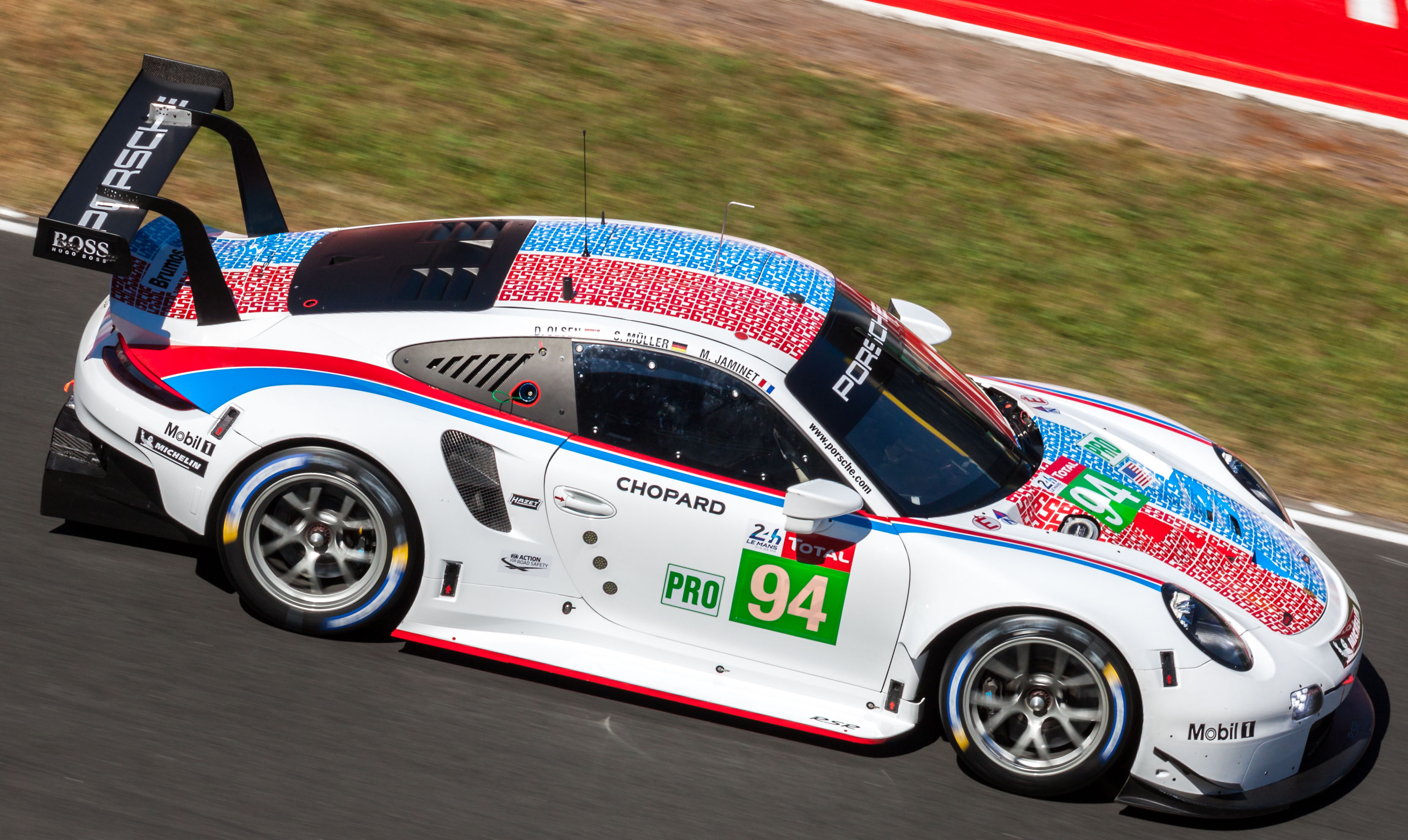 Decal Porsche 911 991 RSR #94 LM 2019 Brumos Tribute