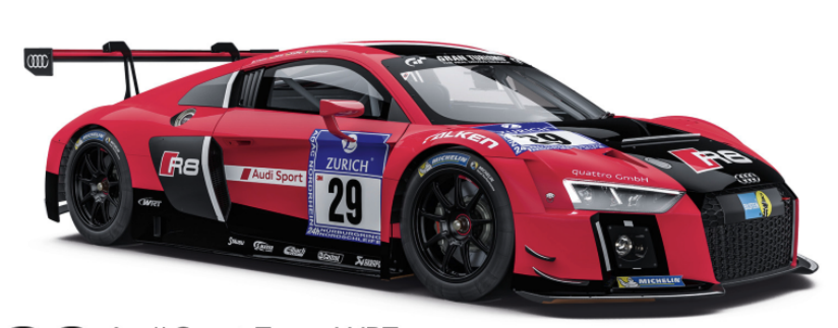 Decal Audi R8 LMS #29 Belgian Audi Sport Team WRT Ring 2015