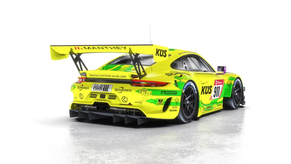 Decal Porsche 911 991 GT3 R #911 Manthey Grello Nürburgring 2019
