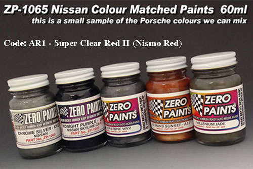 Nissan Paint 60ml AR1 - Super Clear Red II (Also known as Nismo Red)