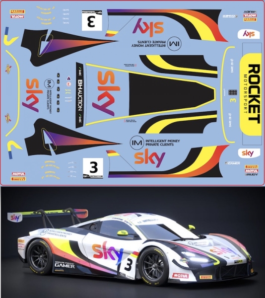 Jenson Team Rocket RJN McLaren 720S GT3 #3 slotfabrik zero paints