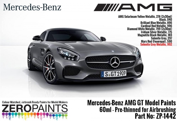 Mercedes-AMG GT Paints Selenite Grey Metallic, 992 - 60ml ZP-1442