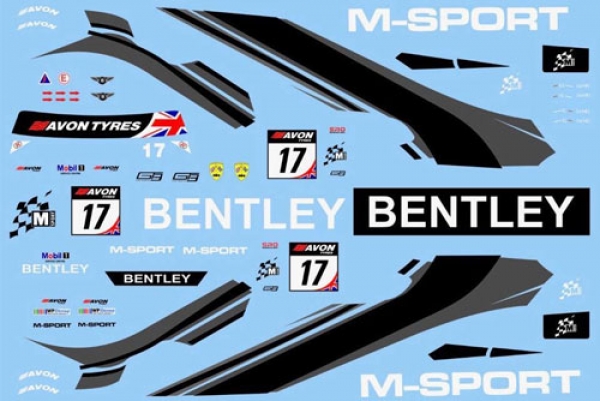 Decal Bentley Continental GT3 M-Sport 2016 #17